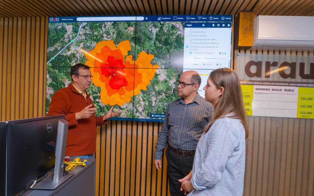 ARAUCO Boosts Wildfire Response with OroraTech’s Fire Spread Simulation ...